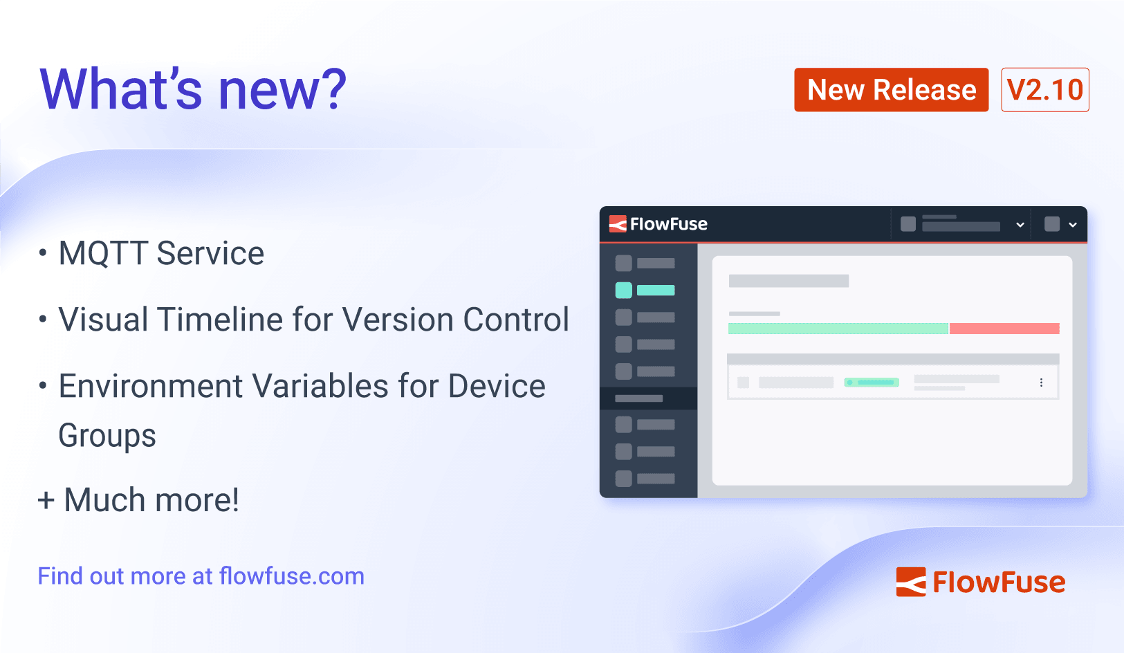 FlowFuse 2.10: MQTT Broker, Improved Version Control & More! • FlowFuse