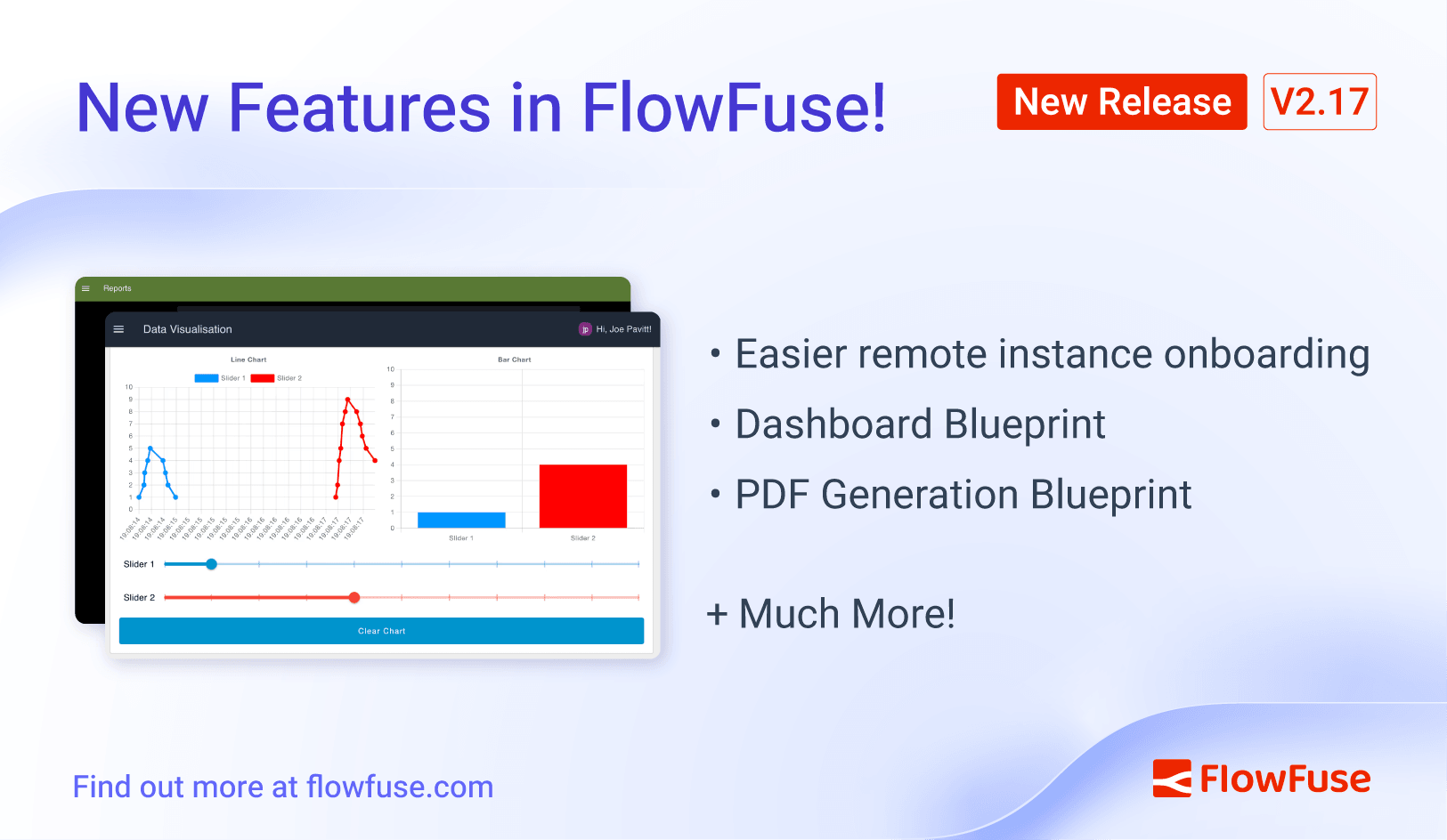 FlowFuse 2.17: Easier remote instance onboarding, Dashboard blueprint, PDF generation, and more ...
