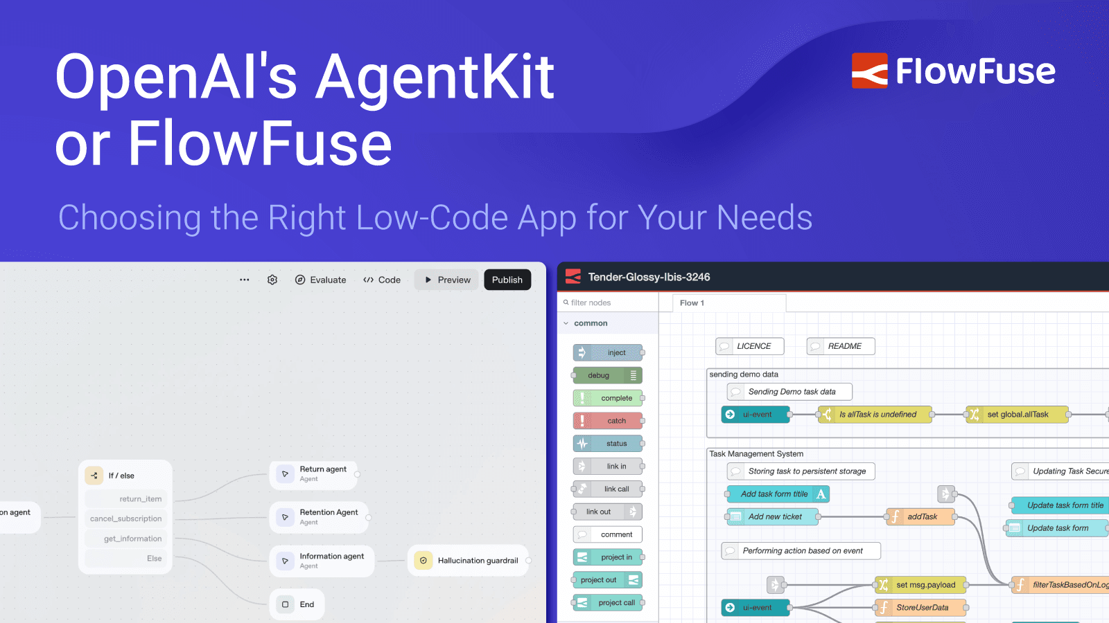 OpenAI's AgentKit or FlowFuse: Choosing the Right Low-Code App for Your Needs • FlowFuse