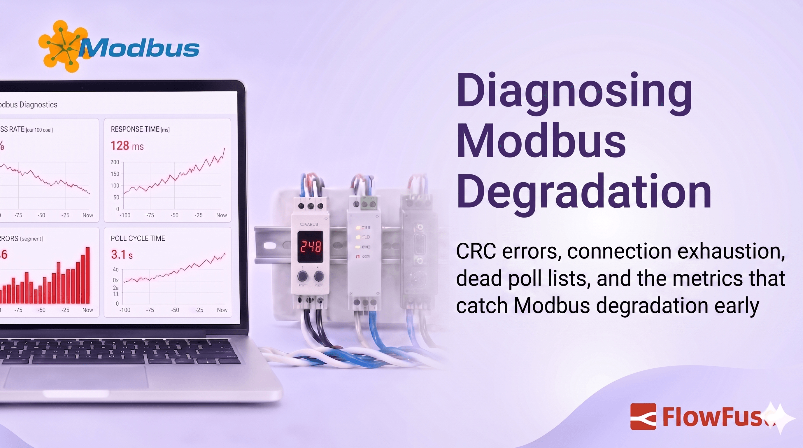 Diagnosing Modbus Degradation: From CRC Errors to TCP Timeouts • FlowFuse