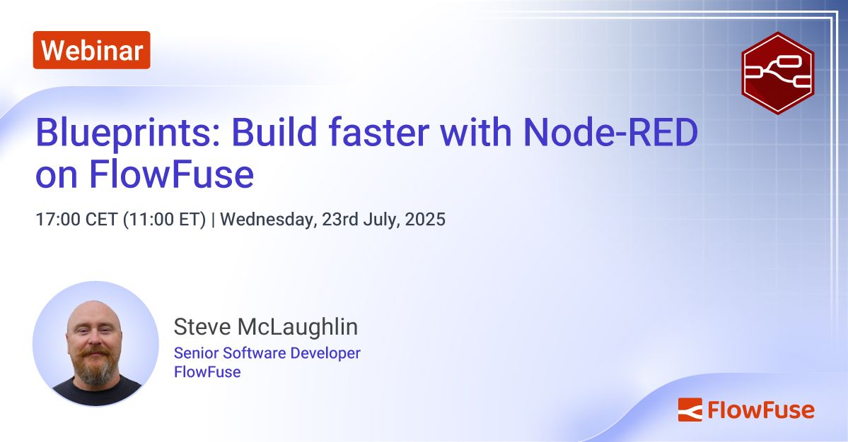 Blueprints: Build faster with Node-RED on FlowFuse • FlowFuse