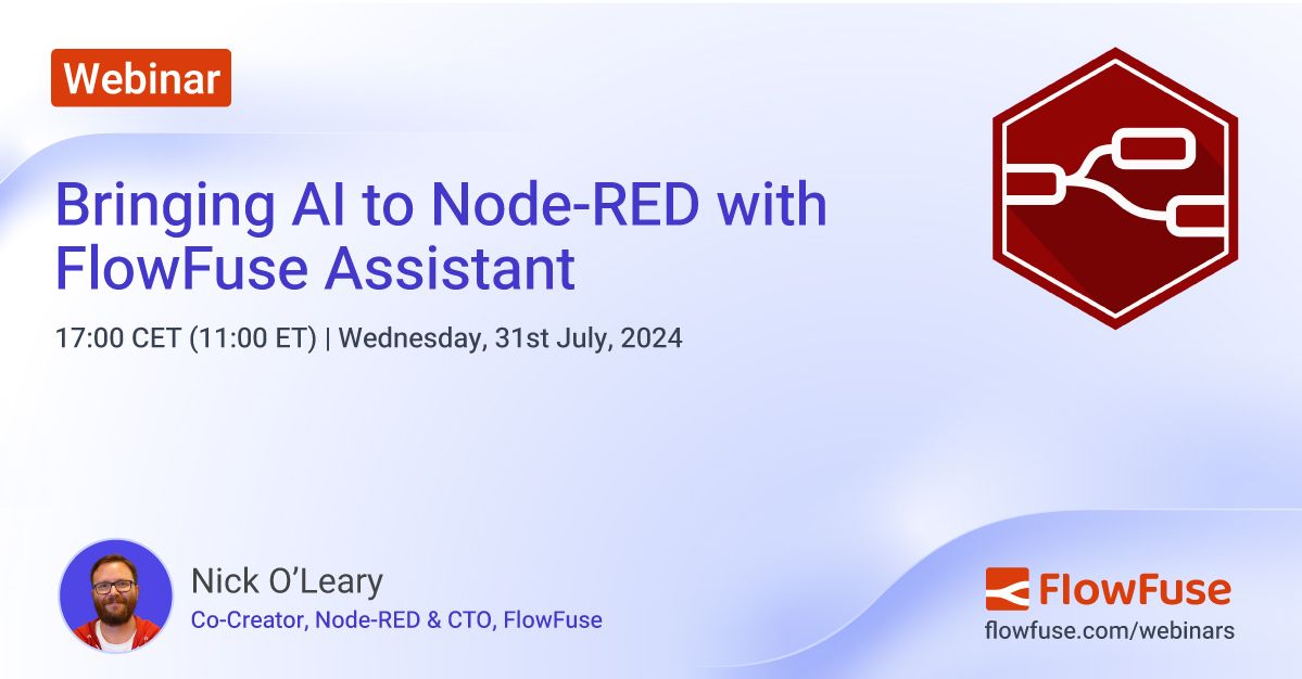 Bringing AI to Node-RED with FlowFuse Assistant • FlowFuse