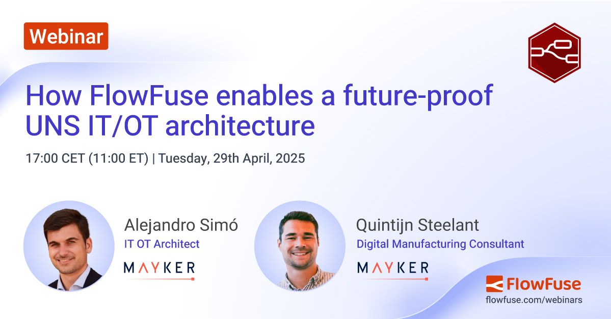 How FlowFuse enables a future-proof UNS IT/OT architecture • FlowFuse